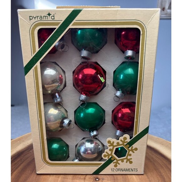 Pyramid | Holiday | Vintage 2 Pyramid Christmas Ornaments Set Of 2 ...